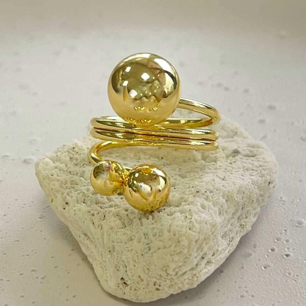 3 Globes Cross Ring – Narofficial